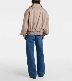 FRAME Bubble Mid-rise Barrel-leg Jeans - Blue
