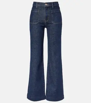 FRAME Refined High-rise Wide-leg Jeans