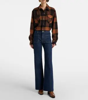 FRAME Refined High-rise Wide-leg Jeans