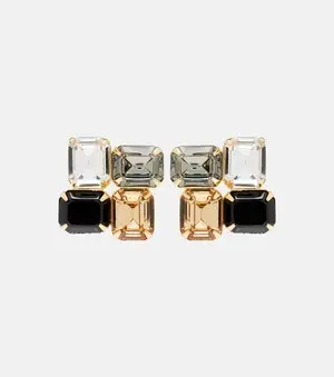 JENNIFER BEHR Piccolo Crystal Earrings - Gold