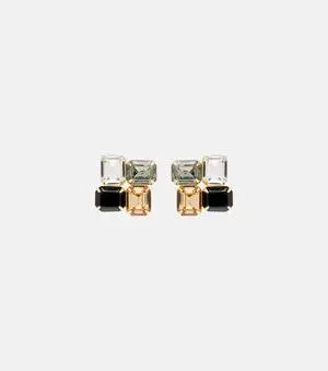 JENNIFER BEHR Piccolo Crystal Earrings - Gold