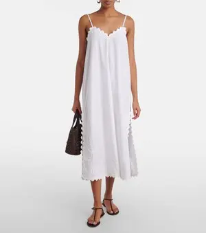 JULIET DUNN Cotton Midi Dress