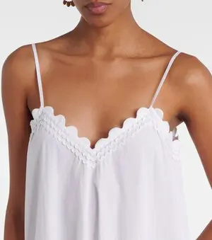 JULIET DUNN Cotton Midi Dress - White
