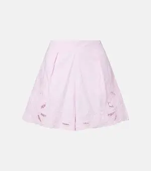 JULIET DUNN High-rise Wide-leg Shorts - Pink