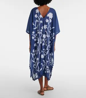 JULIET DUNN Scalloped Cotton Kaftan