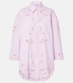 JULIET DUNN Oversized Cotton Top - Pink