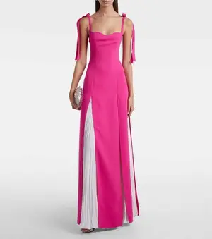 MARMAR HALIM Pleated Sash Gown