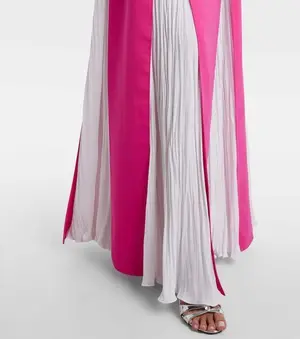 MARMAR HALIM Pleated Sash Gown
