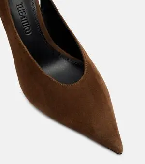 Attico Viper Suede Slingback Pumps
