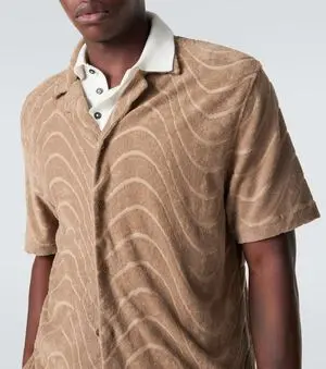 Frescobol Carioca Cotton-blend Bowling Shirt - Beige