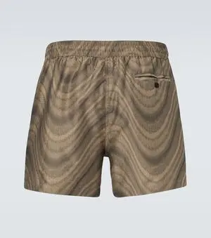 Frescobol Carioca Printed Swim Trunks - Beige