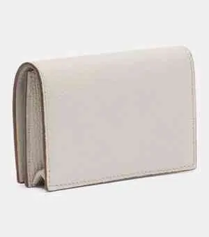 Loewe Anagram Leather Card Case - Grey
