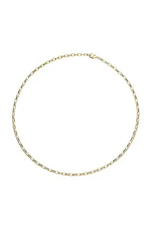 JANE WIN Long Link Box Chain Necklace - Gold