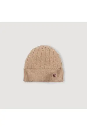 Sandro Wool And Cashmere Hat - Beige