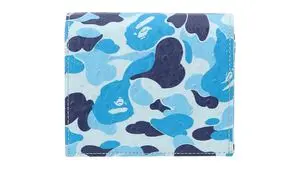 A BATHING APE Abc Camo Mini Wallet - Blue
