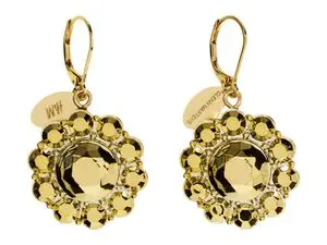 H&m X Glenn Martens Pendant Earrings - Gold Colored