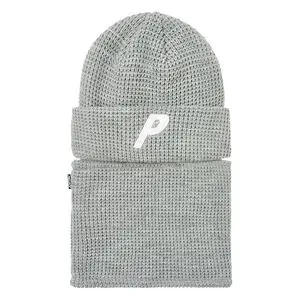 PALACE Zip Off Facewarmer P Beanie - Grey