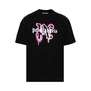 Palm Angels Miami Monogram Spray Print T-shirt