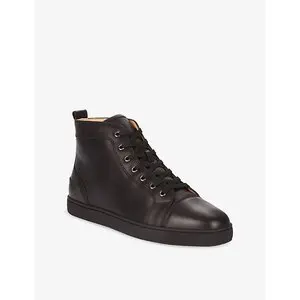 CHRISTIAN LOUBOUTIN Louis Leather High-top Trainers