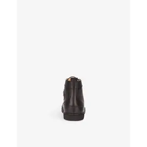 CHRISTIAN LOUBOUTIN Louis Leather High-top Trainers