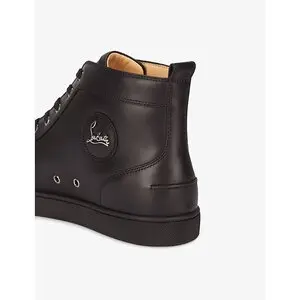 CHRISTIAN LOUBOUTIN Louis Leather High-top Trainers