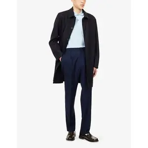 Sunspel Pleated Straight-leg Wool Trousers