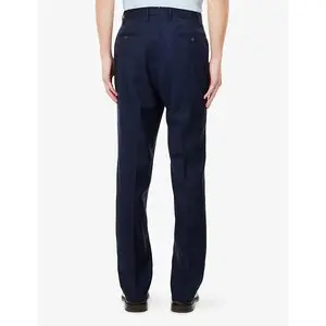Sunspel Pleated Straight-leg Wool Trousers