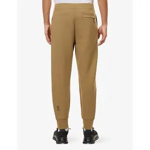 On Focus Tech Tapered-leg Stretch-cott Blend Jogging Bottoms - Nutmeg