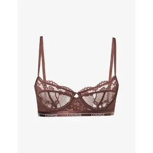 Lounge Blossom Balcony Lace Bra - Brunette