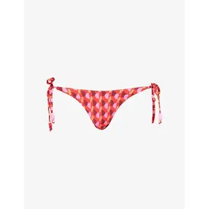 Seafolly Tie-side Rio Bikini Bottom - Flame