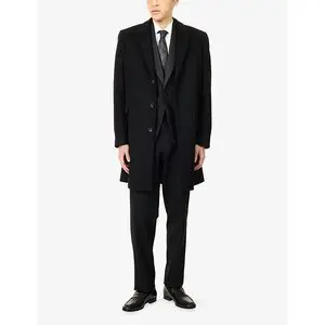 OSCAR JACOBSON Frampton Peak-lapel Wool Blazer