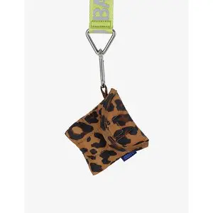 Baggu Puffy Leopard-print Woven Earbuds Case