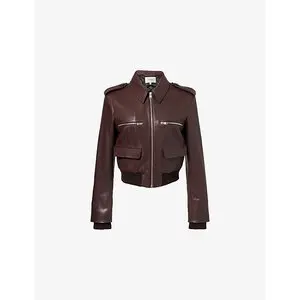 FRAME The Aviator Regular-fit Leather Jacket - Americano
