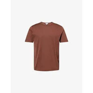 Sunspel Classic Short-sleeve Cotton T-shirt - Conker Brown
