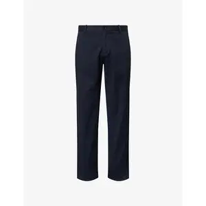Sunspel Straight-leg Regular-fit Cotton Chinos - Navy