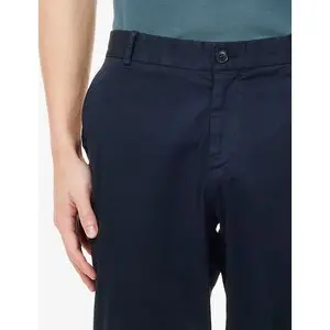 Sunspel Straight-leg Regular-fit Cotton Chinos - Navy
