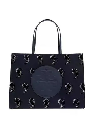 Tory Burch Ella Paisley-pattern Tote Bag With Double T Motif