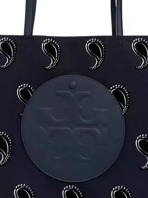 Tory Burch Ella Paisley-pattern Tote Bag With Double T Motif