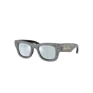Ray-ban Wayfarer Puffer Crystal Pavè Edition Sunglasses - Black
