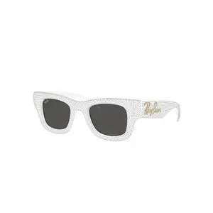 Ray-ban Wayfarer Puffer Crystal Pavè Edition Sunglasses - White & Strass Pave