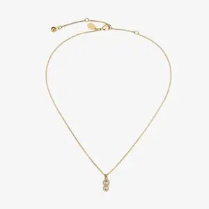 JIMMY CHOO Jc Pearl Cube Pendant Necklace - Gold/white/crystal