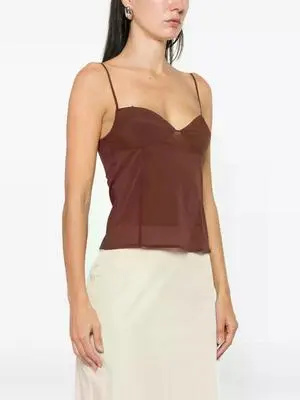 ST. AGNI Strapless Top - Brown