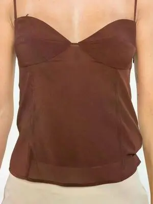 ST. AGNI Strapless Top - Brown