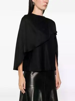 Simkhai Cape-detail Top - Black