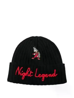 MC2 SAINT BARTH Embroidered Beanie - Black