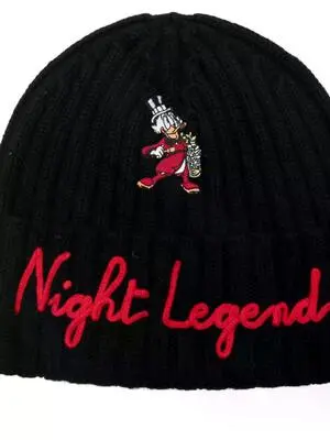 MC2 SAINT BARTH Embroidered Beanie - Black