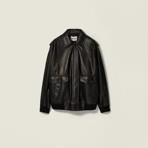 Miu Miu Nappa Leather Blouson Jacket