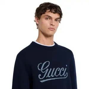 Gucci Knit Wool Sweater With Intarsia