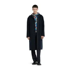 Gucci Gg Motif Double Wool Coat
