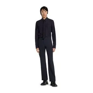 Gucci Piece Dyed Poplin Shirt With Embroidery - Blue